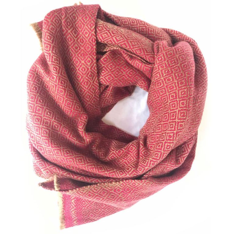 Diamond Weave Reversible Cashmere Stole Wholesaler