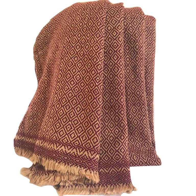 Luxurious Nepalese Diamond Cashmere Stole Wholesale