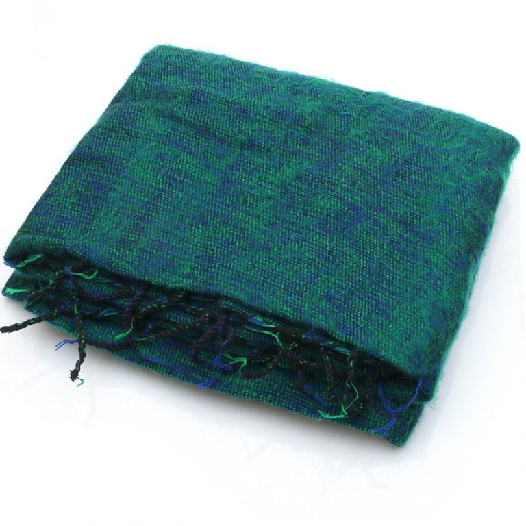 Green Color Soft Yak Wool Shawl - Nepal Pashmina Shawl