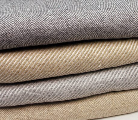 Luxurious Herringbone Exclusive Cashmere Blanket Wholesale