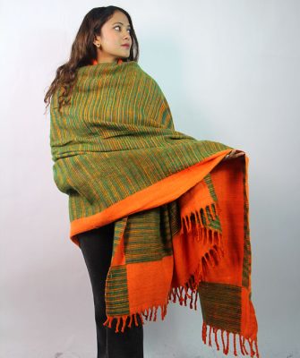 Traditional Beautiful Yak Wool Blanket - Nepal Pashmina Shawl